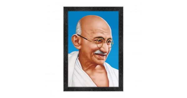 Generic Mahatma Gandhi Ji Painting with Synthetic Photo Frame ...