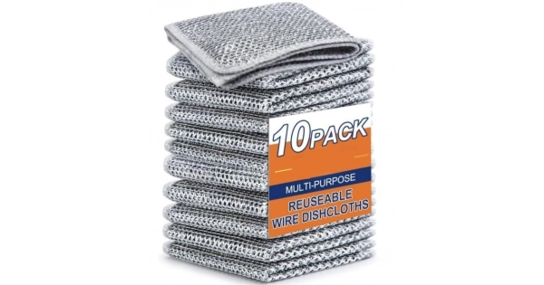 Dropship Generic Polyester Two Layer Non Scratch Dish Wash Cloth Pack ...