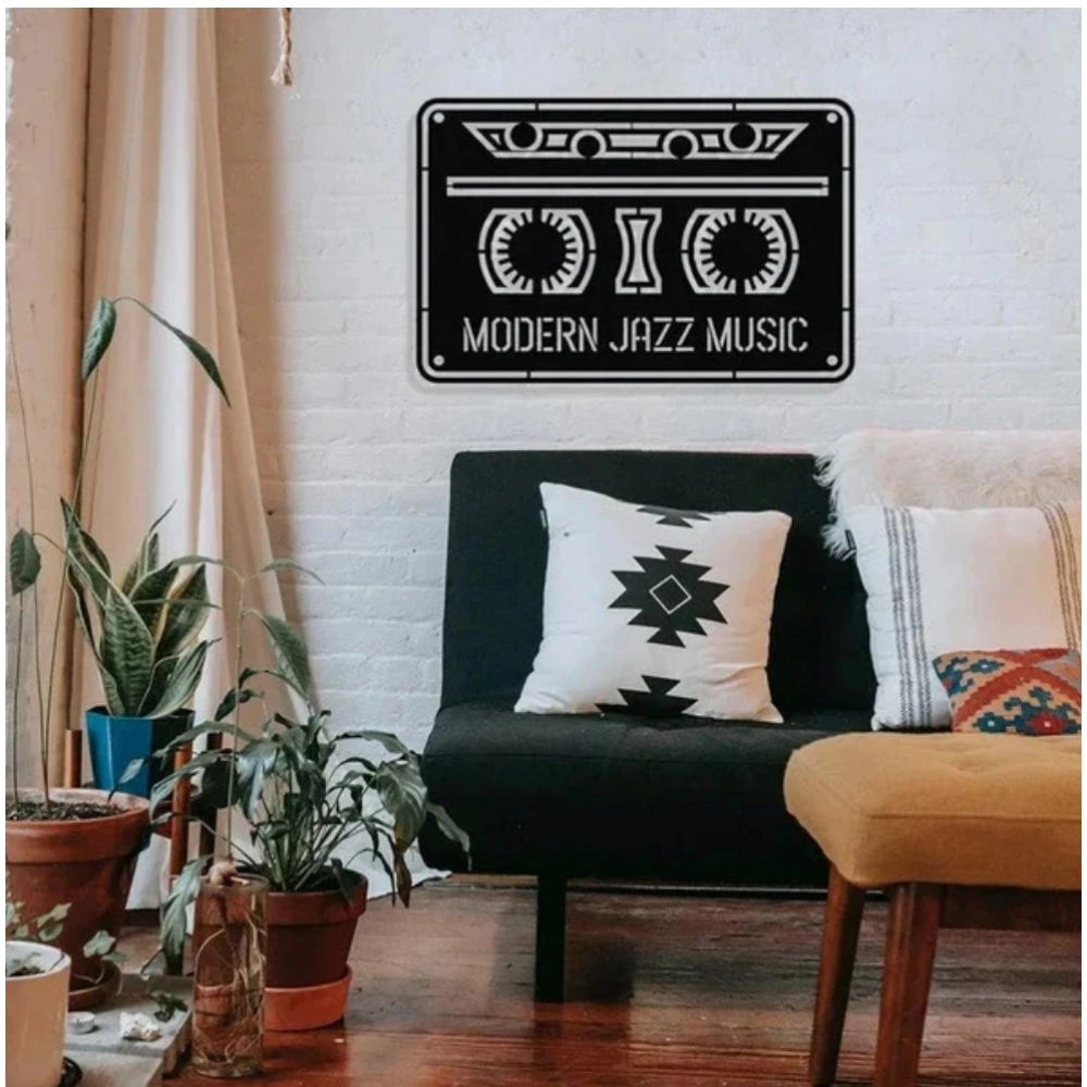 Dropship Generic Retro Groove Music Cassette Wooden Wall Decor-PID64429